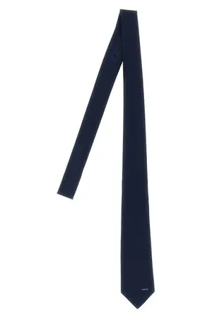Gucci Morsetto Silk Neck Ties - Blue