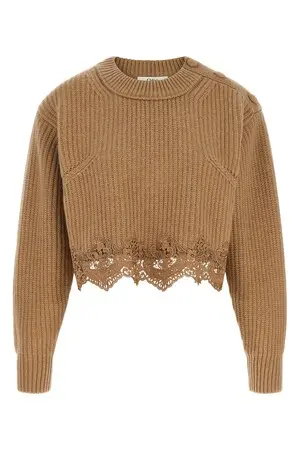 Chloé Cropped Lace Sweater