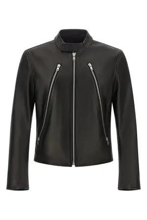 MAISON MARGIELA 5-zip Leather Jacket