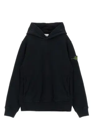Stone Island Badge Logo' Hoodie - Black