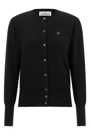 VIVIENNE WESTWOOD Bea Crew-neck Cardigan - Black