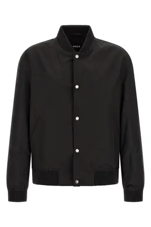 Hugo Boss Monogram Sleeve Bomber Jacket
