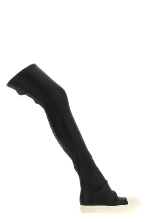 Rick Owens High Stocking Sneakers - Black