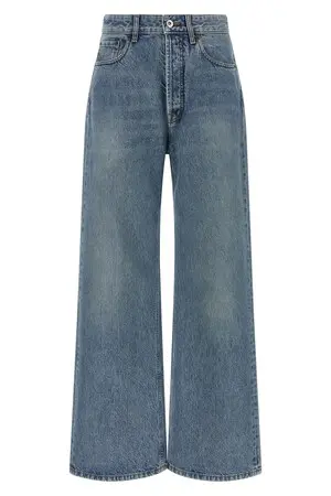 Miu Miu Logo Embroidery Denim Jeans