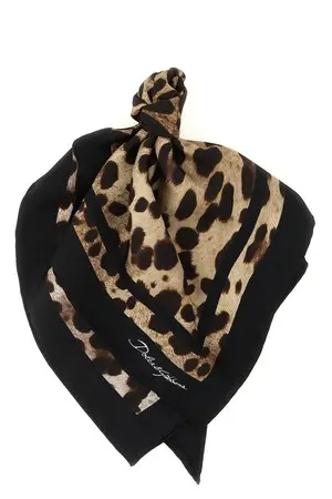 Dolce & Gabbana Leopard-print Scarf - Brown