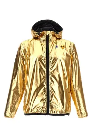 Play Comme Des Garcon X K-way Jacket - Gold