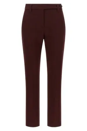 Brunello Cucinelli Monile' Detail Trousers - Bordeaux
