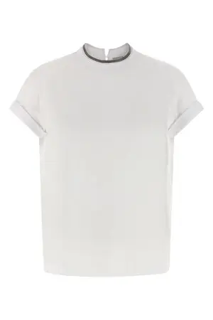 Brunello Cucinelli Monile' Jersey T-shirt - White
