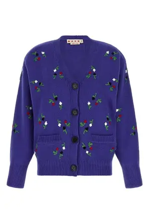 Marni Floral Embroidery Cardigan