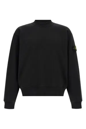 Stone Island Badge Sweatshirt - Black