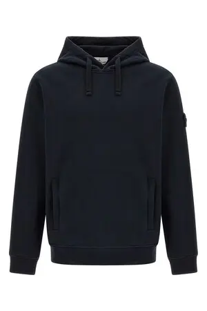 Stone Island Badge Hoodie - Blue