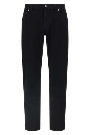 Dolce & Gabbana Logo Plaque Jeans - Black