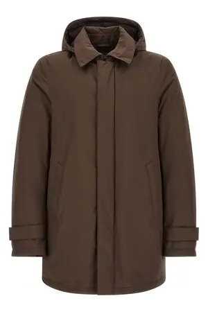 Herno Detachable Hood Parka - Brown