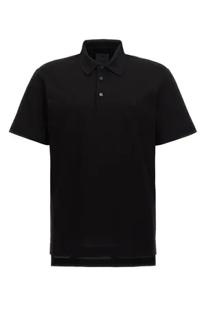 Givenchy Logo Embroidery Polo Shirt - Black
