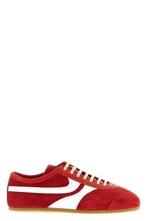 Dries Van Noten Suede Low-top Sneakers - Red