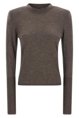 Pinko Padded Shoulder Sweater - Brown