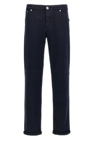 Brunello Cucinelli Traditional Fit Denim - Blue