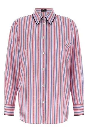 Etro Fil Coupé Striped Cotton Shirt