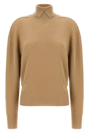 Burberry Turtle-neck Sweater - Beige
