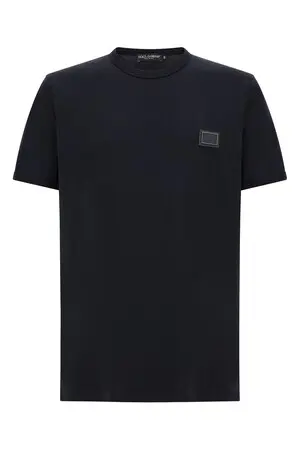 Dolce & Gabbana Metal Plate T-shirt - Blue