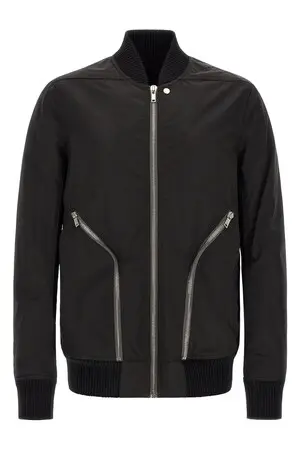 Rick Owens Heizer Flight' Bomber Jacket - Black