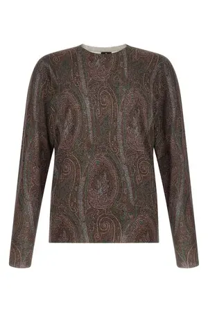 Etro Paisley Sweater - Bordeaux