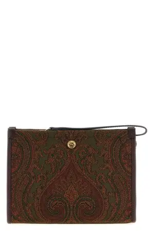 Etro Medium Jacquard Pouch - Multi