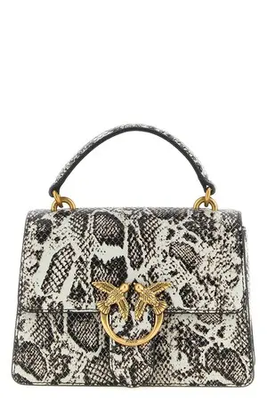 Pinko Mini Love One Light Handbag - Gray