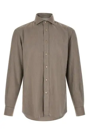 Brunello Cucinelli Herringbone Shirt - Gray