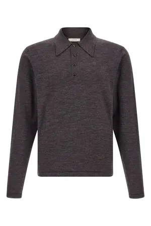 LEMAIRE Mouliné Wool Polo Shirt