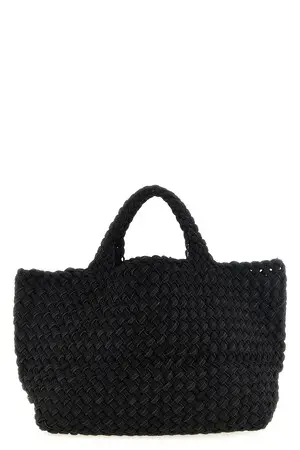 NAGHEDI St. Barths Double Weave Shopping Bag - Black