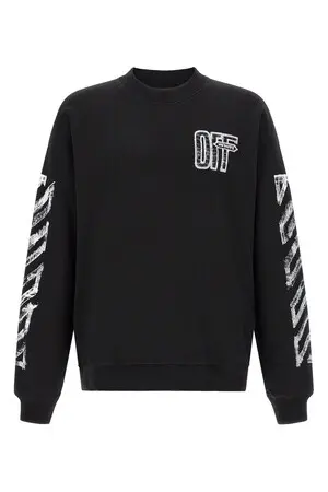 Off-White Motion Arrow Skate' Sweatshirt - Black