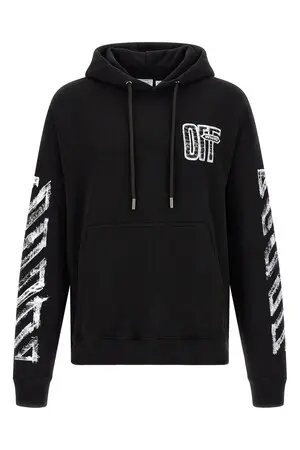 Off-White Motion Arrow Skate' Hoodie - Black
