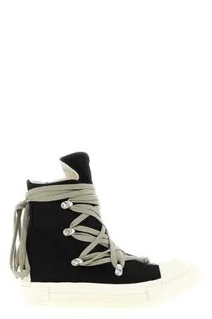 Rick Owens Megalace Sneaks' Sneakers - Black