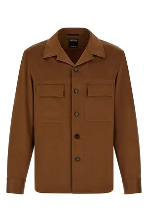 Zegna Oasis Cashmere Overshirt - Brown