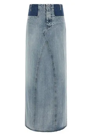 MAISON MARGIELA Deconstructed Denim Skirt - Light Blue