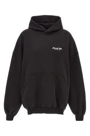 Balenciaga Beverly Hills Cotton Hooded Sweatshirt - White/black