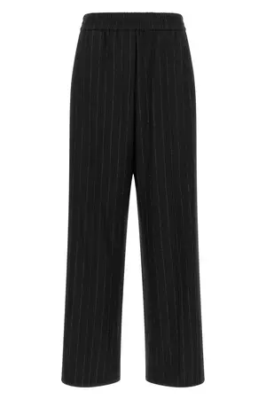 BRUNELLO CUCINELLI Micro Sequin Pinstripe Pants
