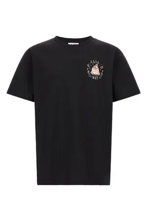 Casablanca T-shirt With 'casa Way' Print - Black