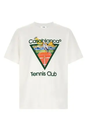 Casablanca Tennis Club' Front Print T-shirt