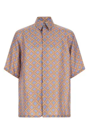 Fendi Net' Print Silk Shirt
