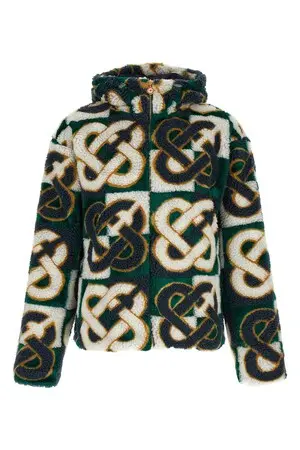 Casablanca Monogram' Intarsia Fleece Jacket