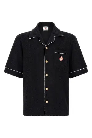 Casablanca Toweling Monogram' Shirt - Black