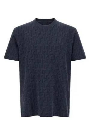Fendi Ff' Piquet T-shirt - Blue