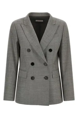 Alberto Biani Double-breasted Blazer - Gray