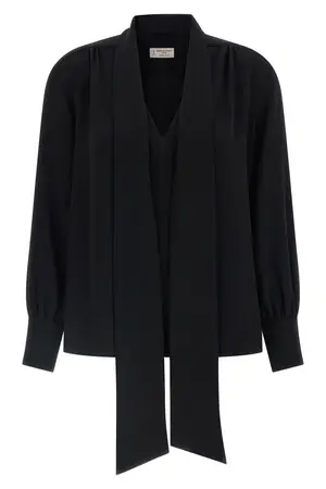 Alberto Biani Lavallière Neck Blouse