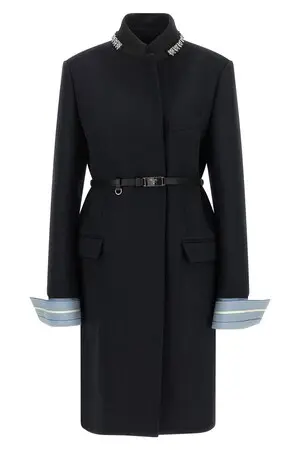 Prada Jewel Collar Coat