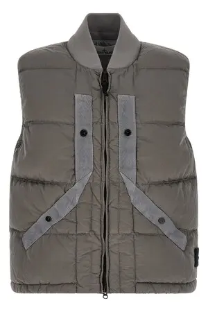 STONE ISLAND Crinkled Effect Vest