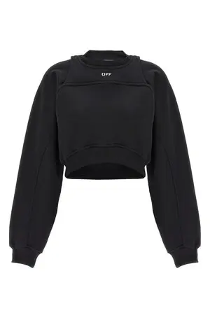 Off-White Cropped Sweatshirt