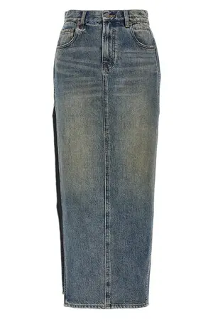 R13 Devon Side Slit Skirt